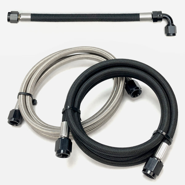 6AN Hose With 6AN Straight To 6AN 90 Degree Hose End (Sold By The Inch ...